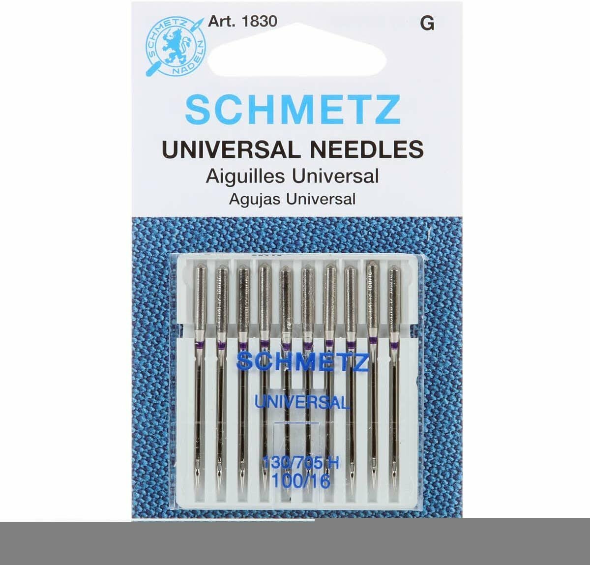 10PK SCHMETZ 15X1 UNIVERSAL SEWING MACHINE NEEDLES - SIZE #100/16 | eBay