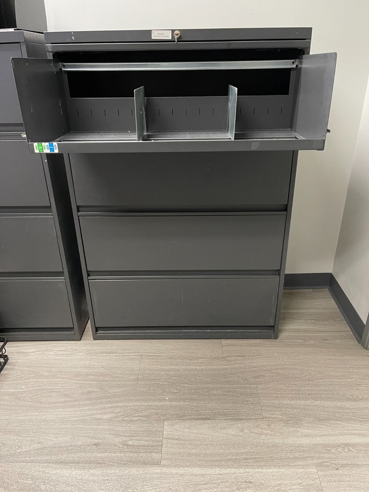 4 Drawer Metal Locking Medical Lateral File Cabinet W/ Pull Out Shelves ...