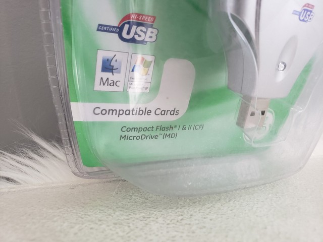 GE Ho97930 High Speed USB 2.0 Compact Flash and IBM Microdrive Card ...