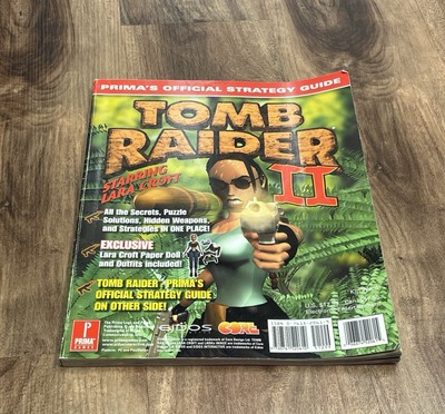 Tomb Raider I & II Prima Official Strategy Guide PS1 w/ Laura Croft ...