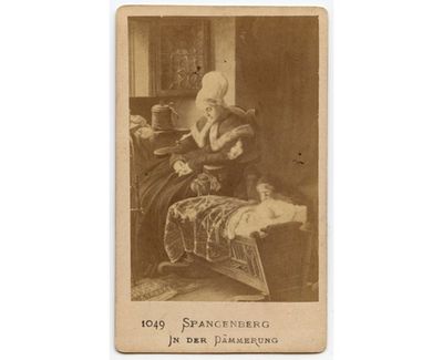 ART GERMAN LITHOGRAPH PRINT-IN DER DAMMERUNG AU CREPUSCULE AT DUSK ...