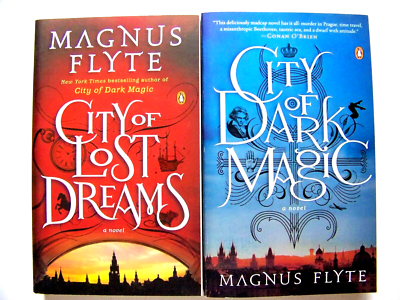 MAGNUS FLYTE SIGNED 1st Editions CITY OF DARK MAGIC & CITY OF LOST ...