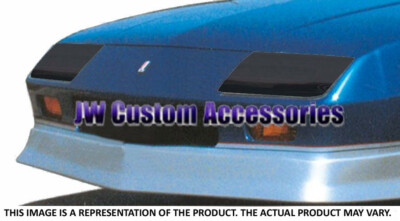 Fits 85-90 Camaro IROC-Z 91-92 Z-28 GTS Smoke Acrylic Headlight Covers ...