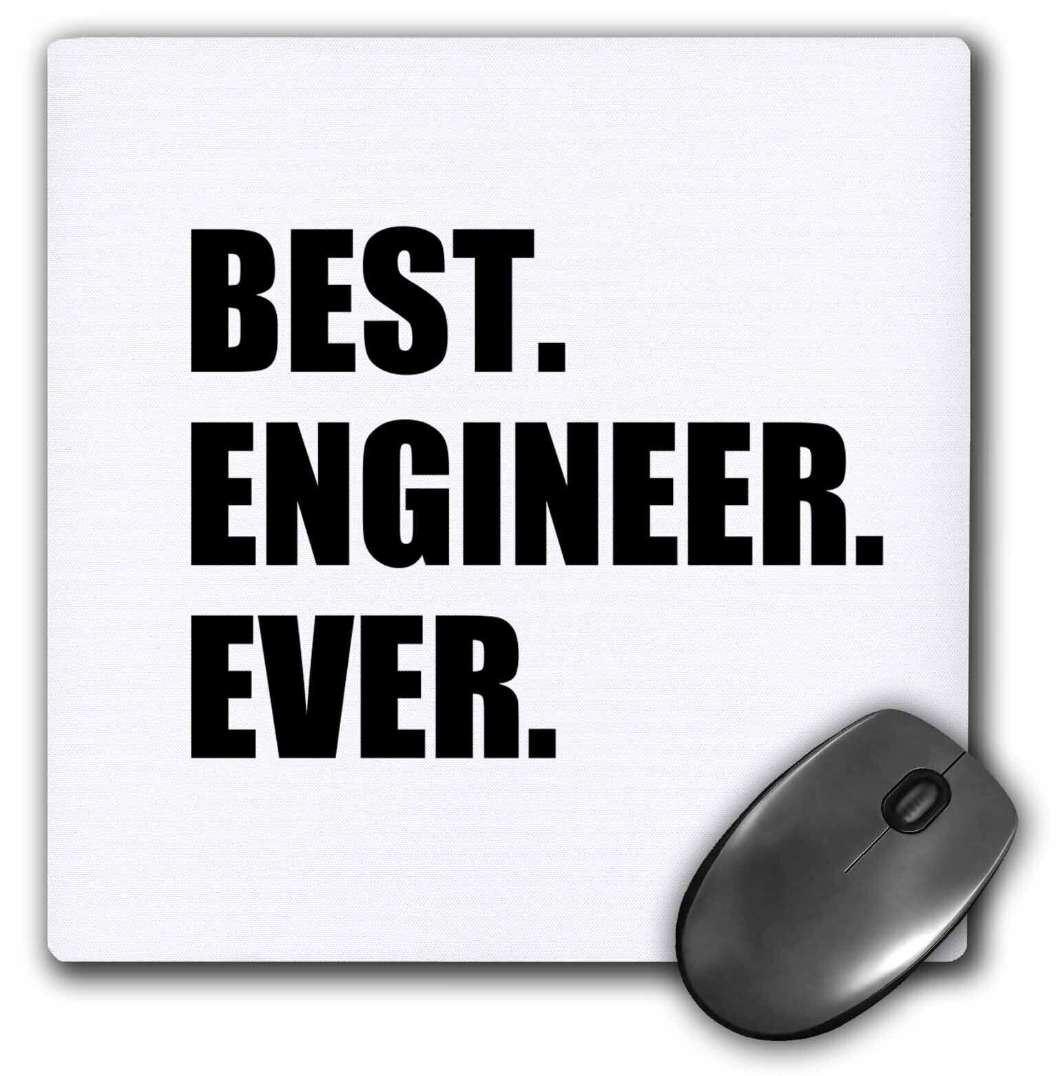 3dRose Best Engineer Ever - fun gift for engineering job - black text ...