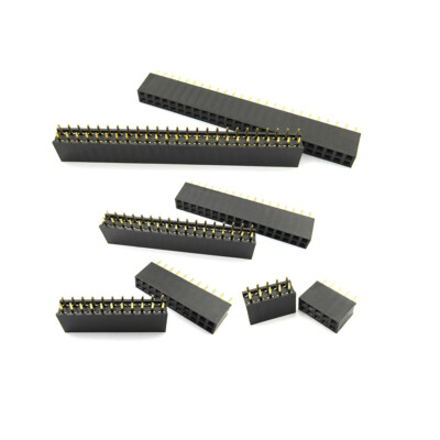 Pin Header Socket Female 2.54mm Connector Strip 2x2-2x40P Breadboard ...