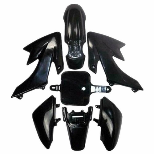 Black Full Plastics Kit For Honda CRF50 XR50 SSR SDG Pit Dirt Bike 50cc ...