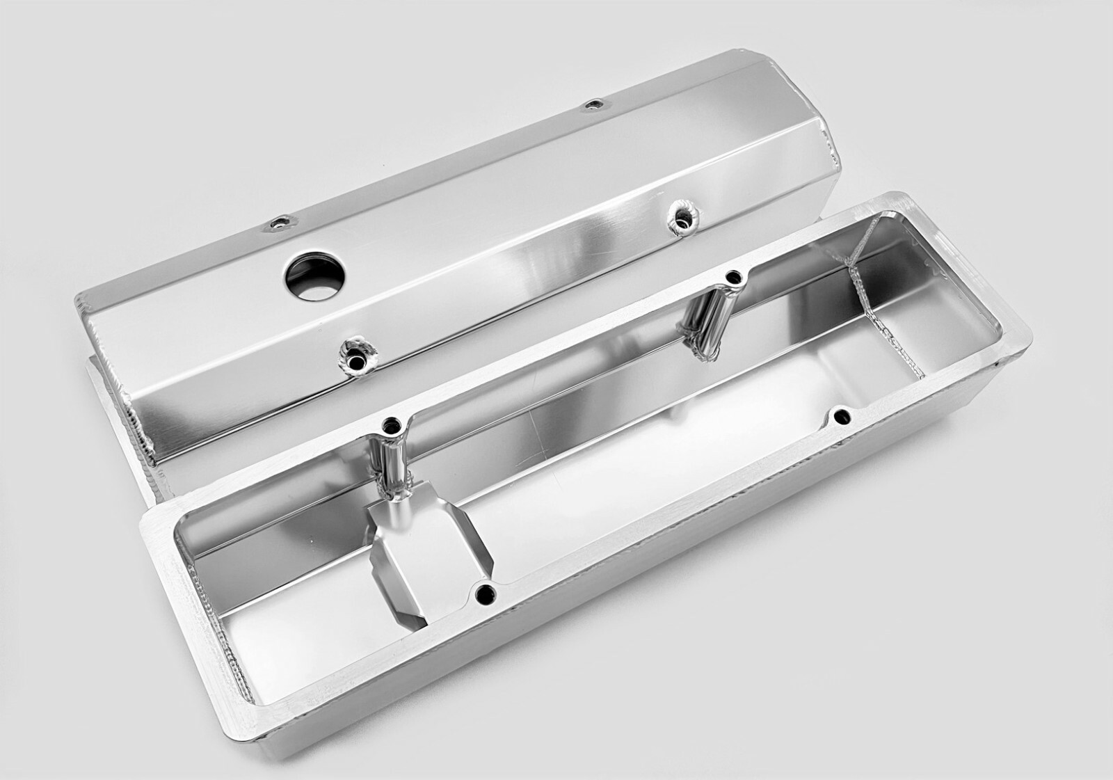 SB Chevy Valve Covers Fabricated Aluminum Tall Small Block SBC 327 350 ...