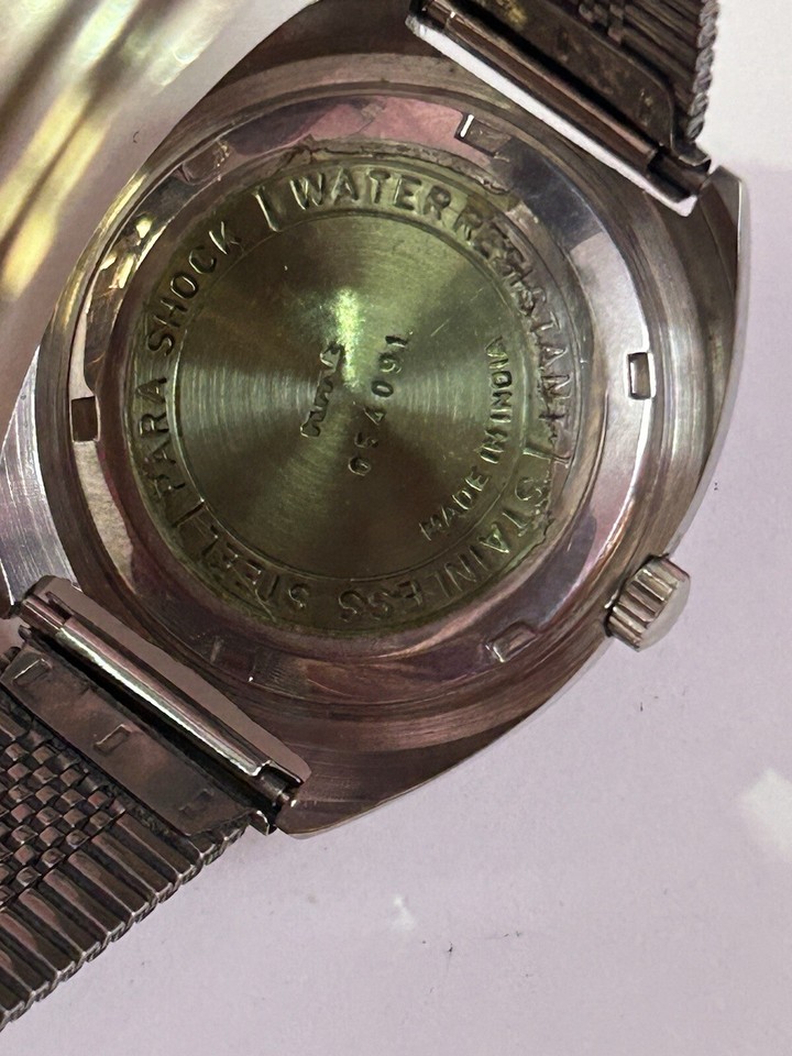 NOS Hmt Ashok White Dial 17 Jewels ISRO Logo Hand Wind Mens Wrist Watch ...