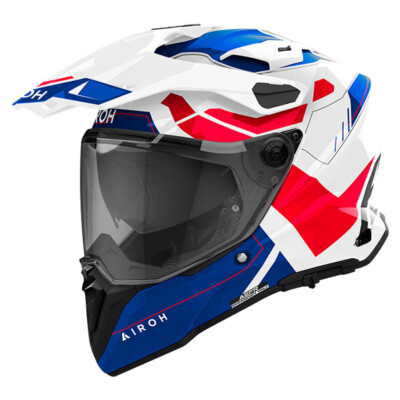 Airoh Commander 2 Reveal White Red Blue Size S Helmet | eBay