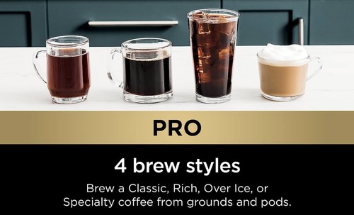 Ninja CFP305 Dual Brew 12 Cup Specialty Coffee System, 4 brew styles ...