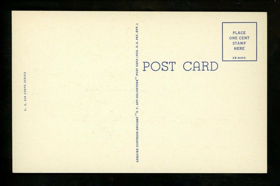 Military postcard Airplane Fighter Plane A.C.9 Air Corps linen Teich | eBay