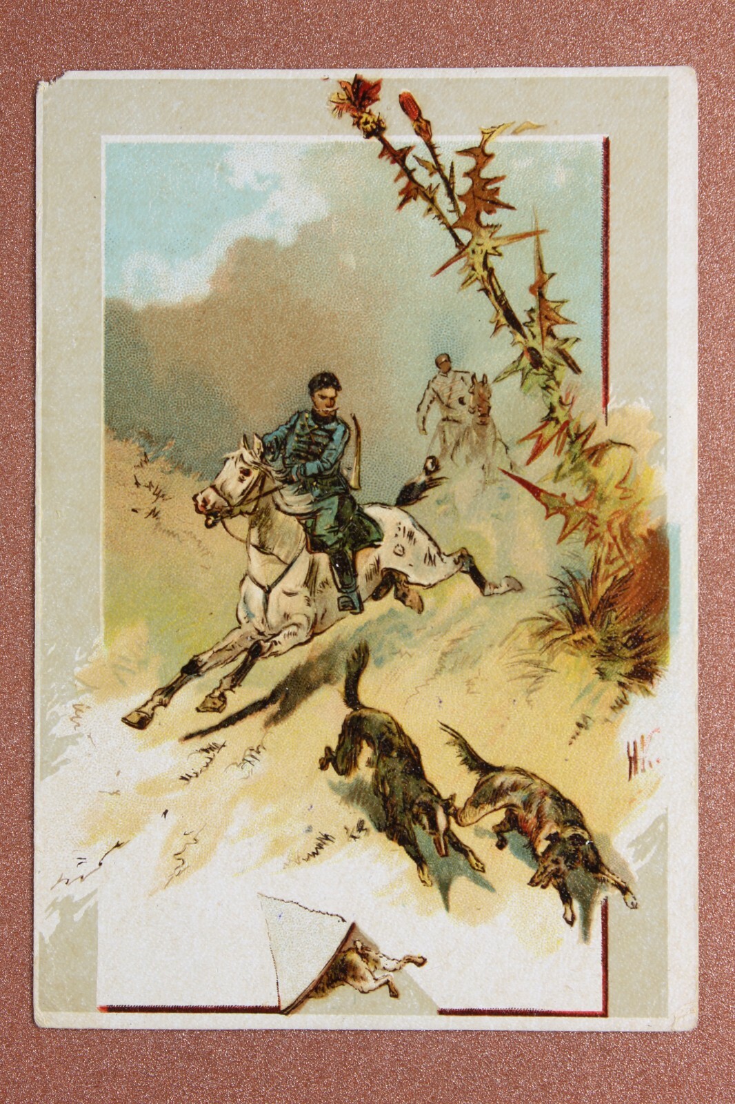 Cossacks Horse Hunting BORZOI Dog. Tsarist Russia postcard 1909s by ...