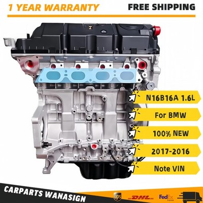 Long Block Engine Assembly For 07-2016 BMW Mini Cooper R56 R58 R60 1.6L ...