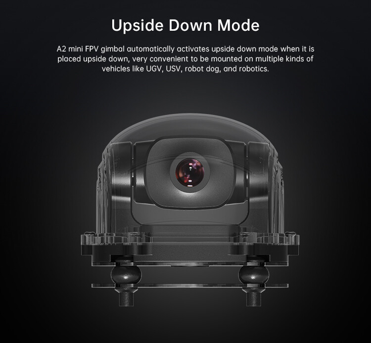SIYI A2 mini Camera Ultra Wide Angle FPV Gimbal Single Axis Tilt 160 ...