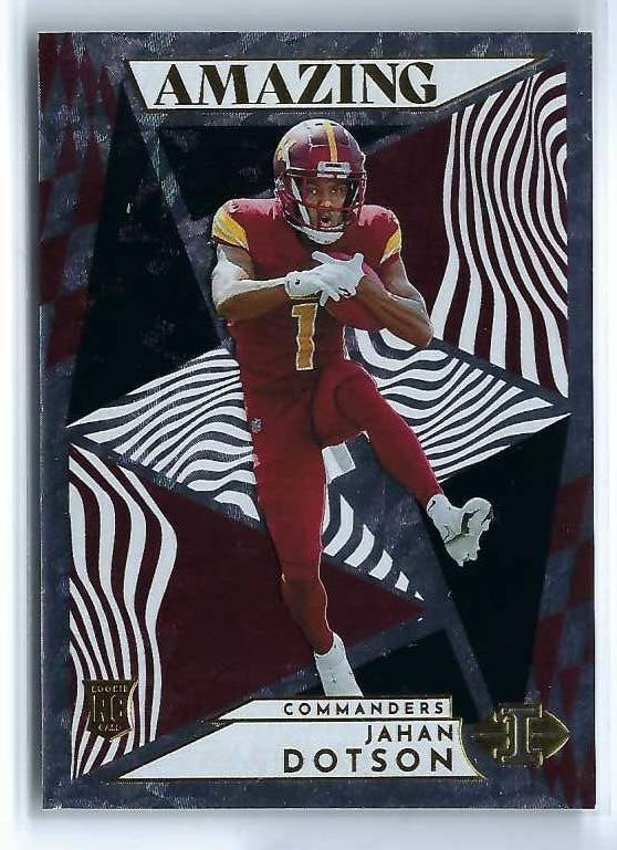 2022 Panini Illusions Jahan Dotson Amazing Rc Rookie Insert Commanders