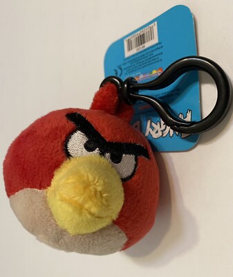 Angry Birds Red Bird Plush Backpack Clip New | eBay