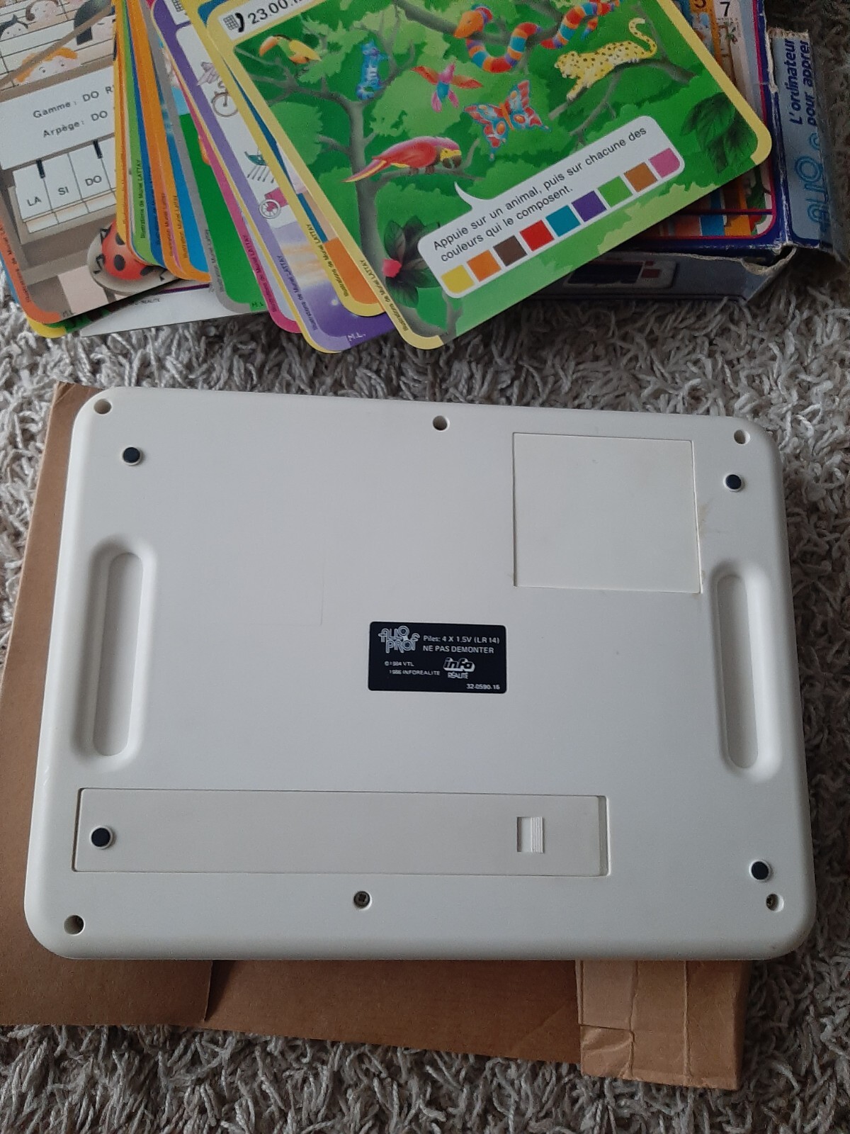 Ordinateur Éducatif ALLO PROF VTL INFO RÉALITÉ Vintage Jeu Rare COMPLET ...