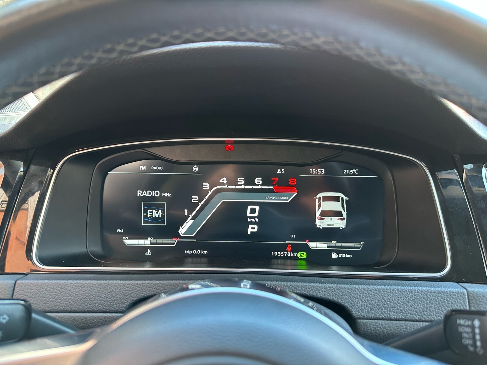 12.3'' Digital Instrument Cluster Speedometer For VW Golf 7 MK7 7.5 GTI ...