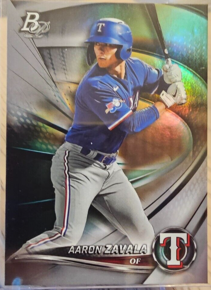 Aaron Zavala 2022 Bowman Platinum Top Prospects Texas Rangers #TOP-38 ...