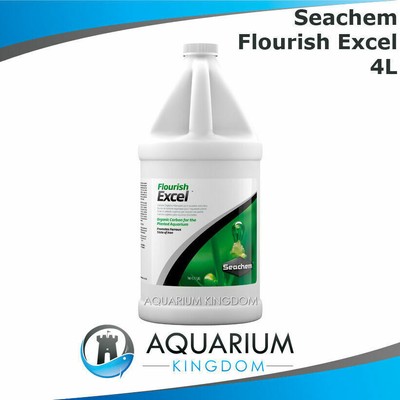 Seachem Flourish EXCEL 4L Grow Freshwater Aquarium Plants Fertiliser ...
