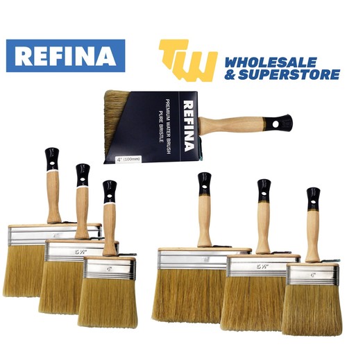 Refina Premium Water Brush Plastering Hand Wall Pure Bristle Hybrid ...