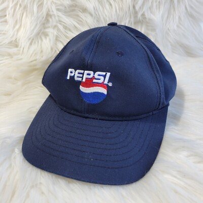 Vintage Pepsi Trucker Hat Cap Snapback USA Made Embroidered Size M 6 ...