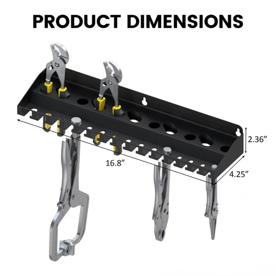 Storage Rack Accommodates 15 Vises Easy Installation Process Garage ...