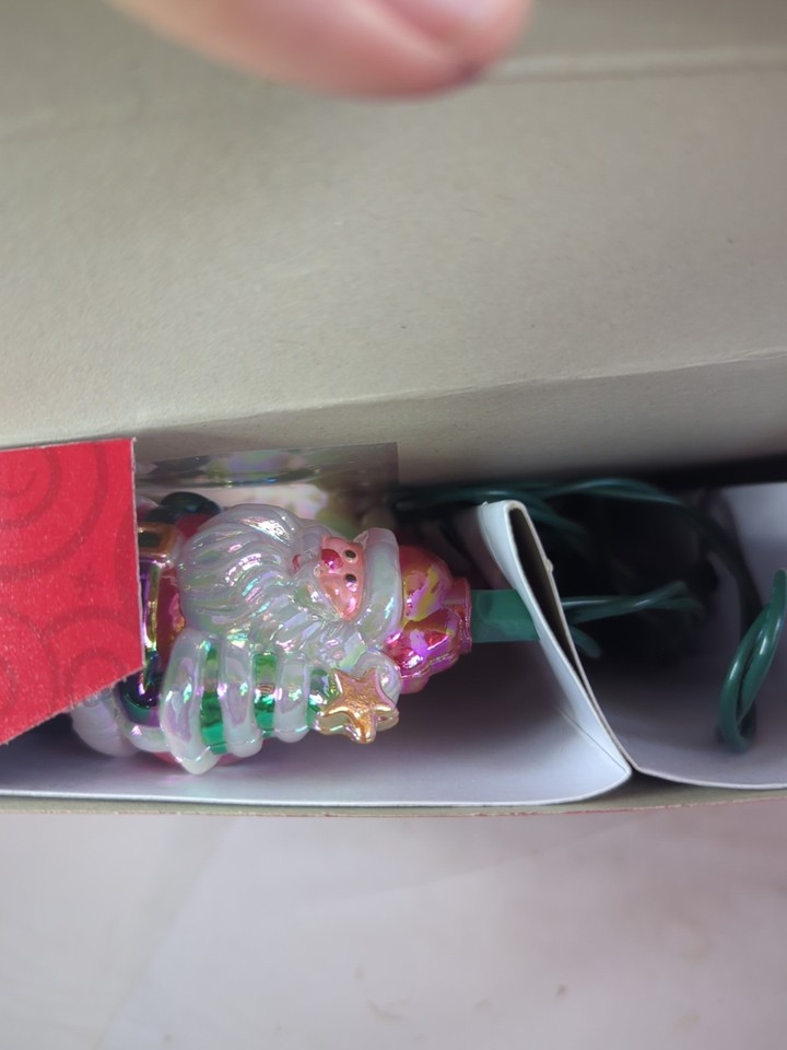 NOS Home For The Holidays 10 Santa String Light Set With Dangling Legs ...