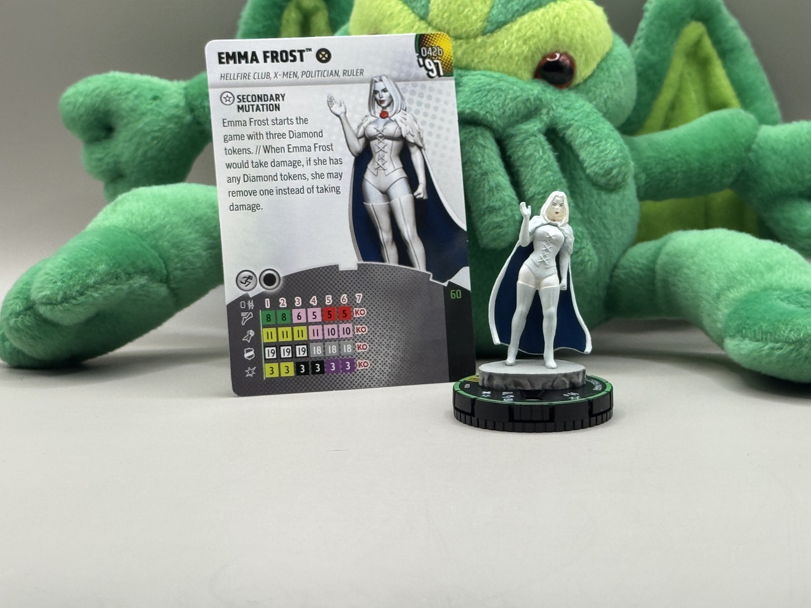 HEROCLIX XM97 #042B SUPER RARE PRIME EMMA FROST X-MEN 97 WK WIZKIDS | eBay