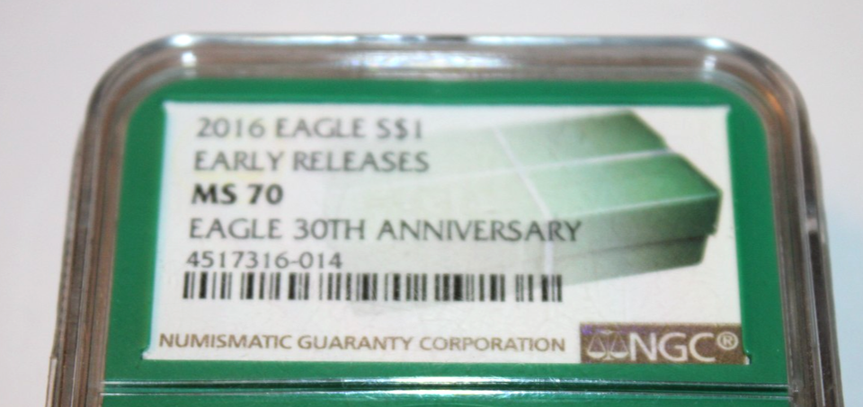 2016 American Silver Eagle S$1 EARLY RELEASES NGC MS70 Monster Box ...