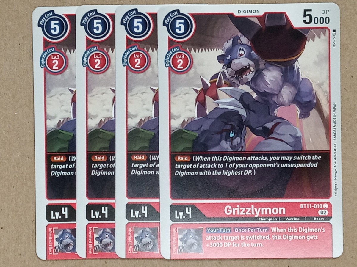 Grizzlymon Digimon Trading Card Game Next Adventure Single Card Common