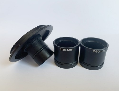 Canon EOS Bayonet Mount to Microscope Eyepiece 23.2mm w/ 30mm & 30.5mm ...