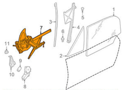 NEW BMW Z3 E36 FRONT RIGHT WINDOW REGULATOR 51338397706 8397706 OEM | eBay