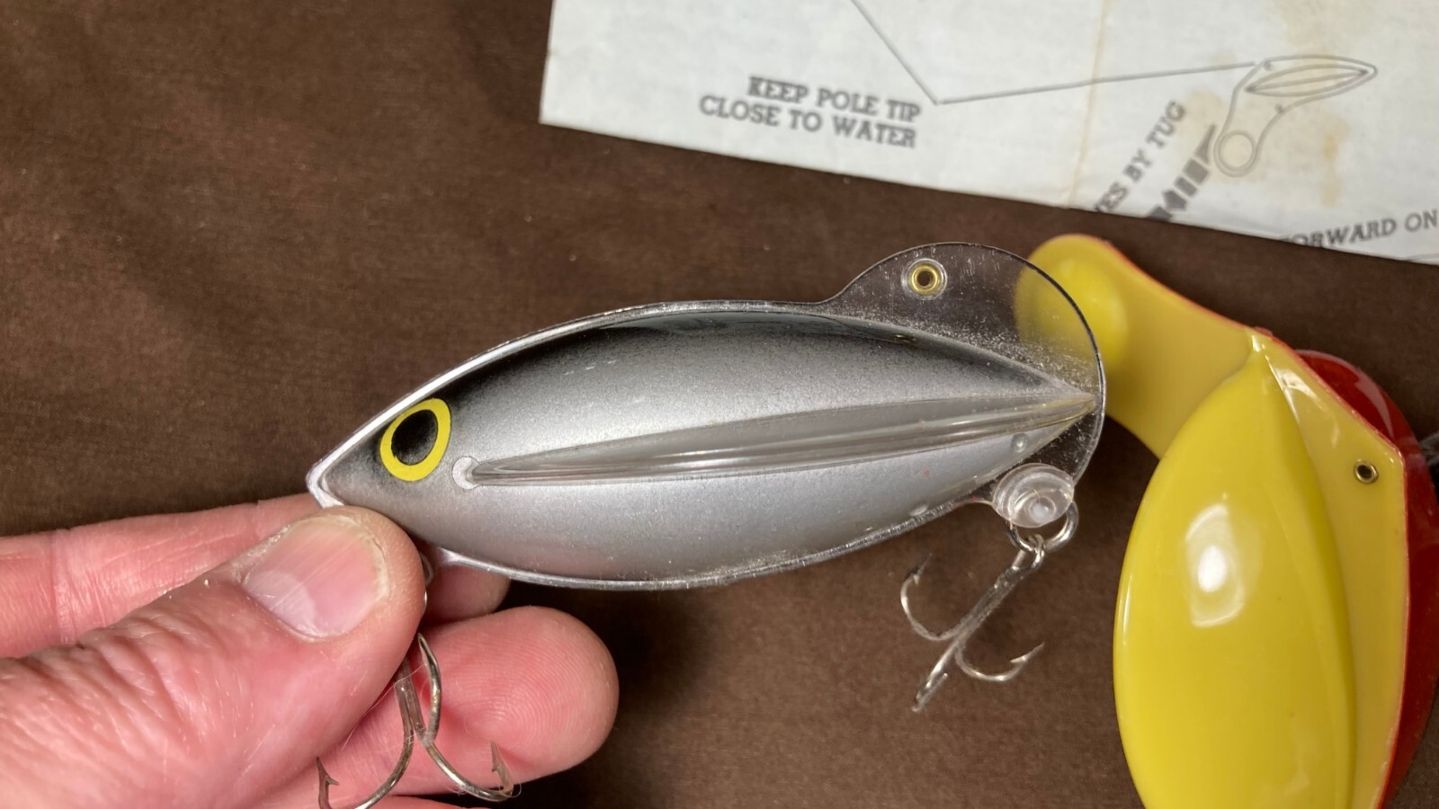 Vintage Space Bobber / Trav-L-Bob Fishing Bobber & Jiggin' Minnow Lure ...