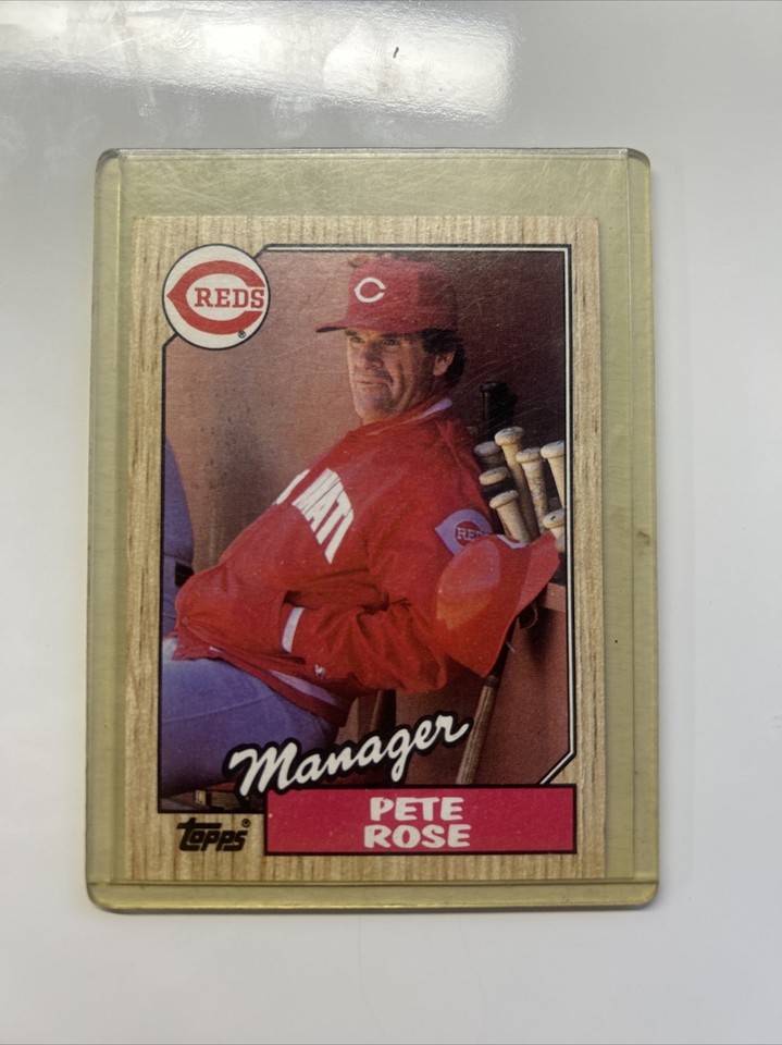 Baseball Card Raw Pete Rose Manager Card! Rare! | eBay
