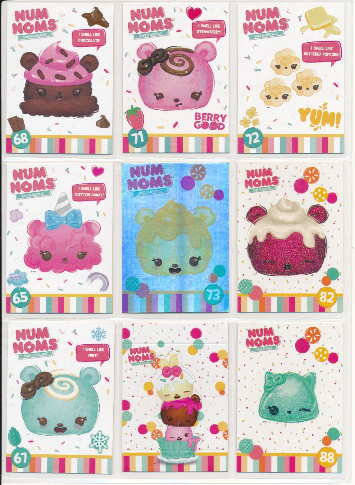 Num Noms Smell So Delicious Collector card Mixed Chase insert Lot of (9 ...