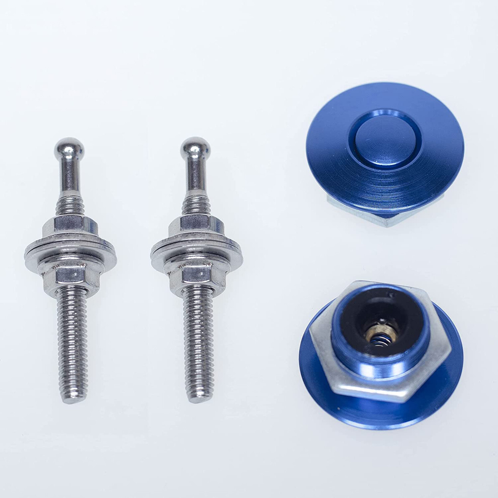 4X Quick Release Latch Lock Bonnet Push Button Catch Hood Pins ...