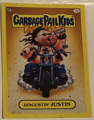 Disgusting Dustin Garbage Pail Kids trading card Flashback 2011 Yellow ...