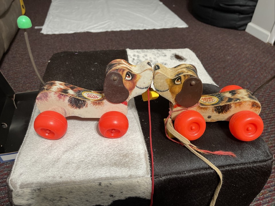 Vintage Lot Of 9 Fisher Price Toys Jalopy Toot Toot Copter Snoopy Buzzy Plane | eBay