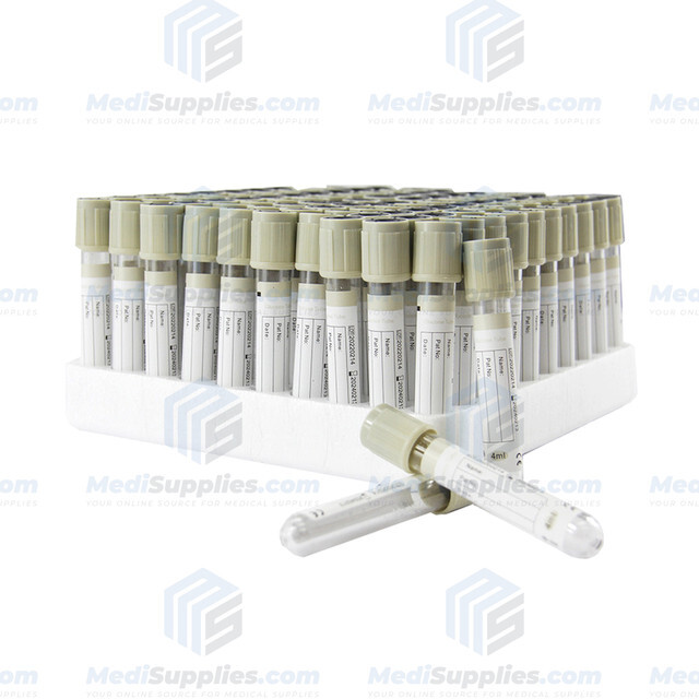 Vacuum Blood Collection Tube (Glucose Tube), 13 x 75mm, 4ml, Gray Top ...