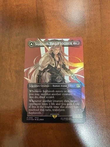 Sephiroth, Fabled Soldier Holo MTG Final Fantasy | eBay