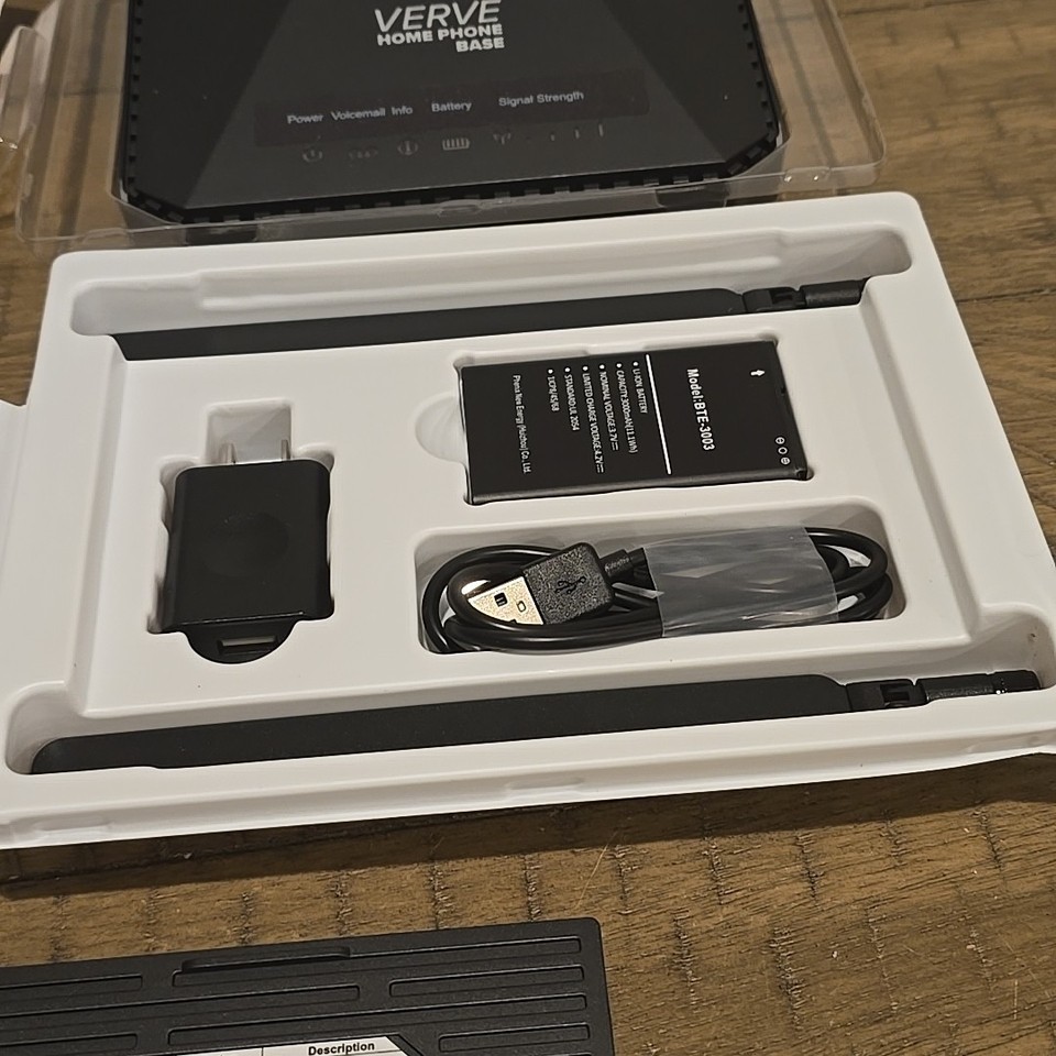 Consumer Cellular Verve Home Phone Base Model SD3000 Black Color | eBay