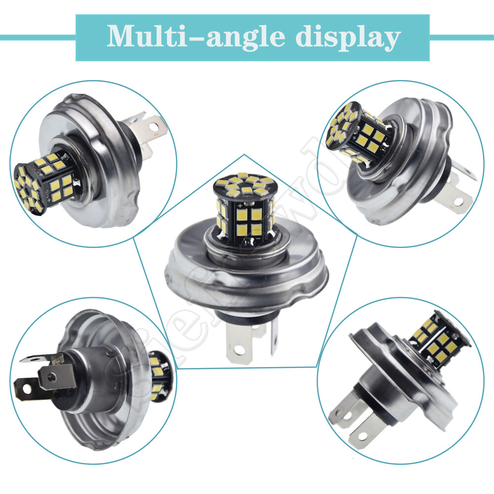 P45T R2 LED 6V 12V 30SMD Motorcycle Headlight High Low Beam Bulb Light ...