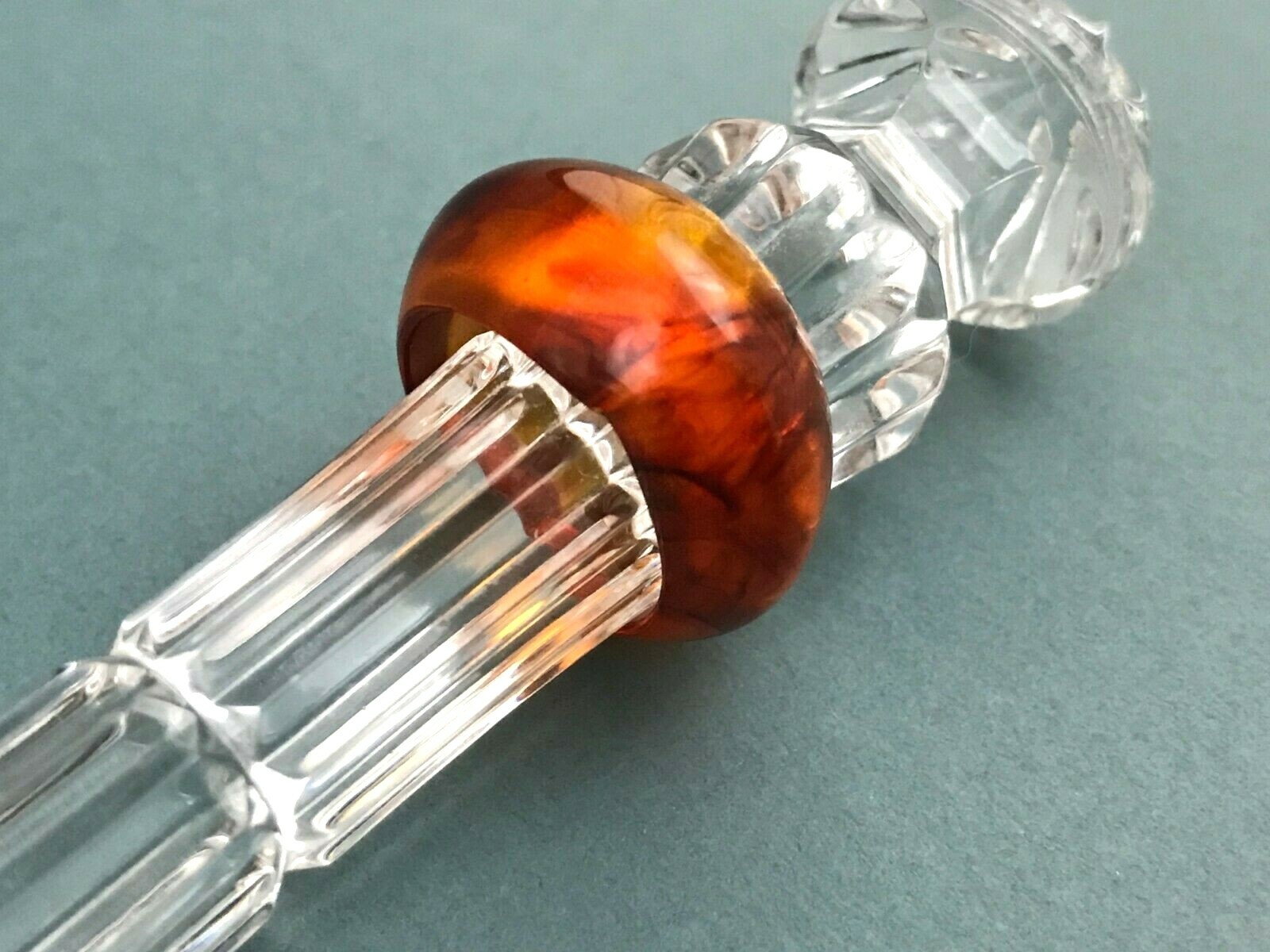 VTG Root Beer Red Translucent Apple Juice Marbled Bak… - Gem