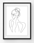 One Line Prints Modern Wall Art Minimalist Design Fashion Stylish ...