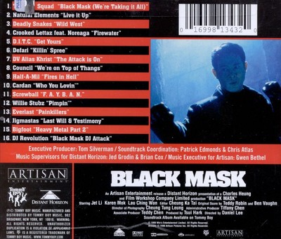 ORIGINAL SOUNDTRACK - BLACK MASK [PA] NEW CD 16998134320| eBay