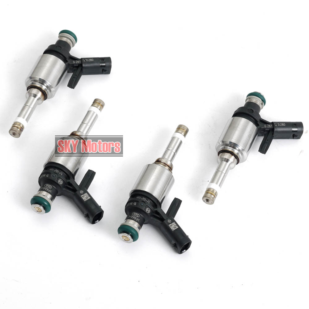 OEM 4x BOSCH Fuel Genuine Injectors Jet For VW Jetta Passat AUDI A3 A4 ...