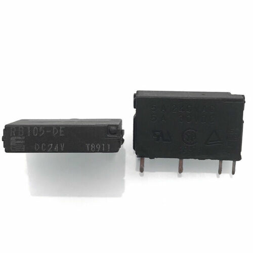 (Pack of 5) Mount SPST NO Relay 5A 24V 4 Pins RB105-DE 24VDC | eBay