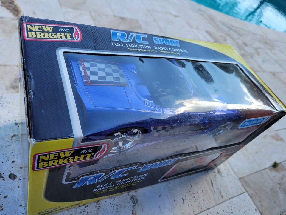 New Bright RC Sport Blue Convertible Corvette Car RARE Vintage No. 916 ...