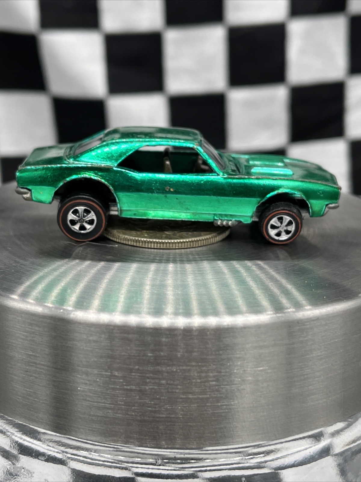 1968 Hot Wheels Redline Custom Camaro U.S. Emerald Green Spectraflame ...